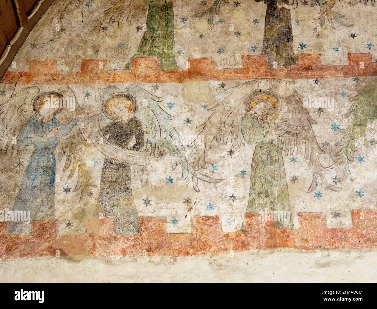 Lorsch Abbey, Königshalle, frescoes inside, UNESCO World Heritage Site ...