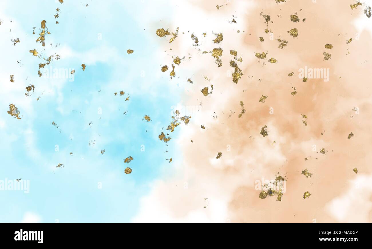 Pastel colors background with golden dust Stock Photo - Alamy