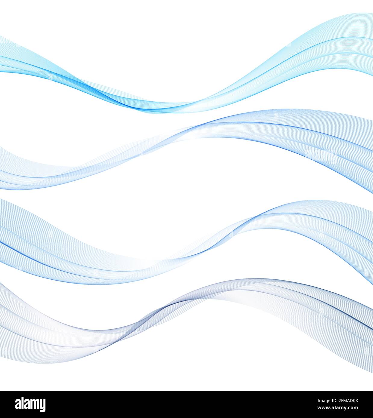 Vector abstract colorful flowing wave lines isolated on white ...