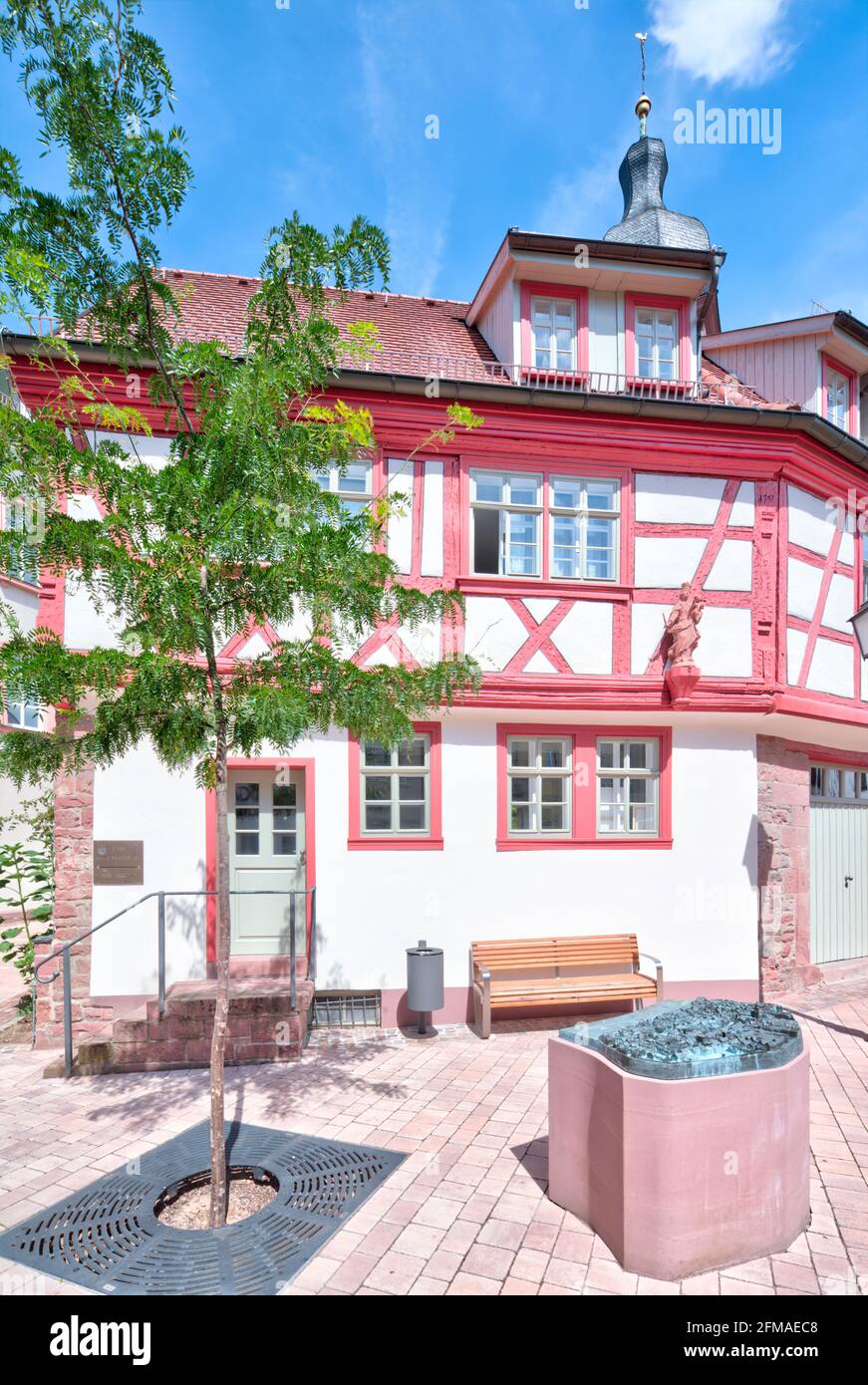 Old forge, facade, half-timbered, old town, historically ...