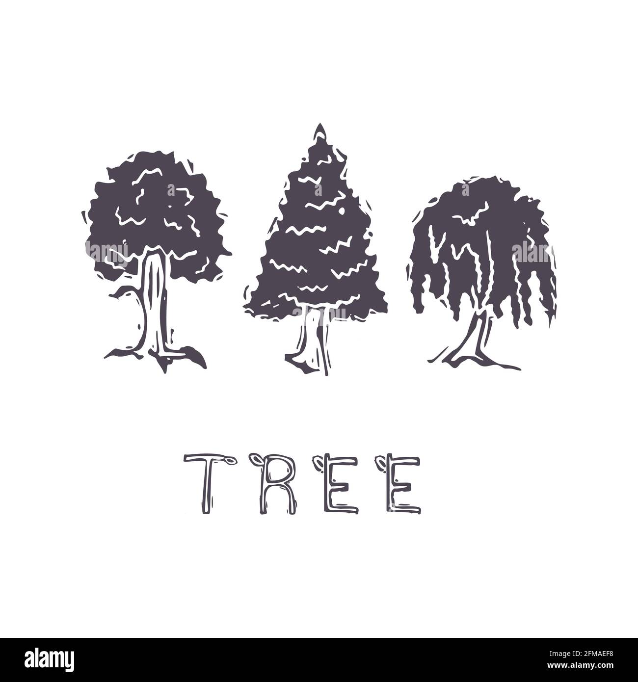 Hand Print Tree Clip Art