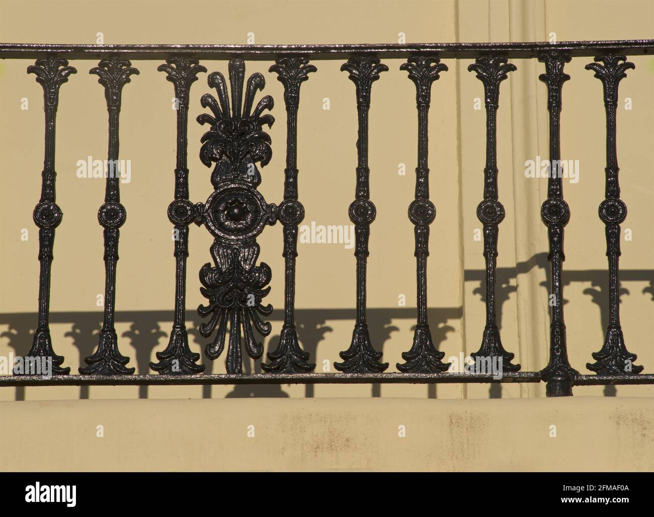 Black-painted Regency period railings. Georgian architecture, Regency ...
