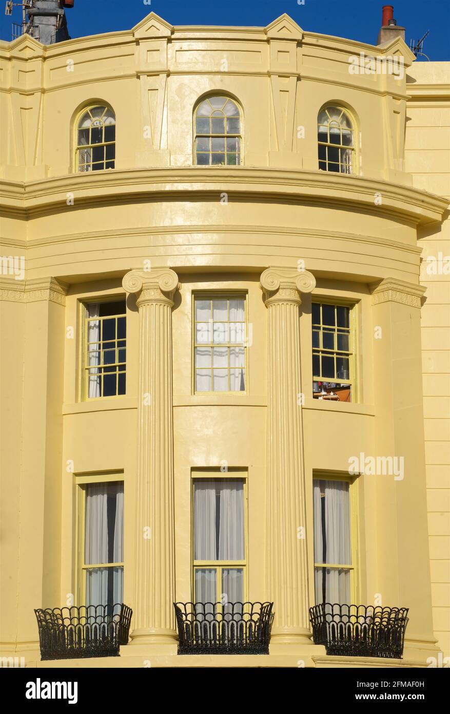 Brunswick Square Hove East Sussex England Facades of the western ...