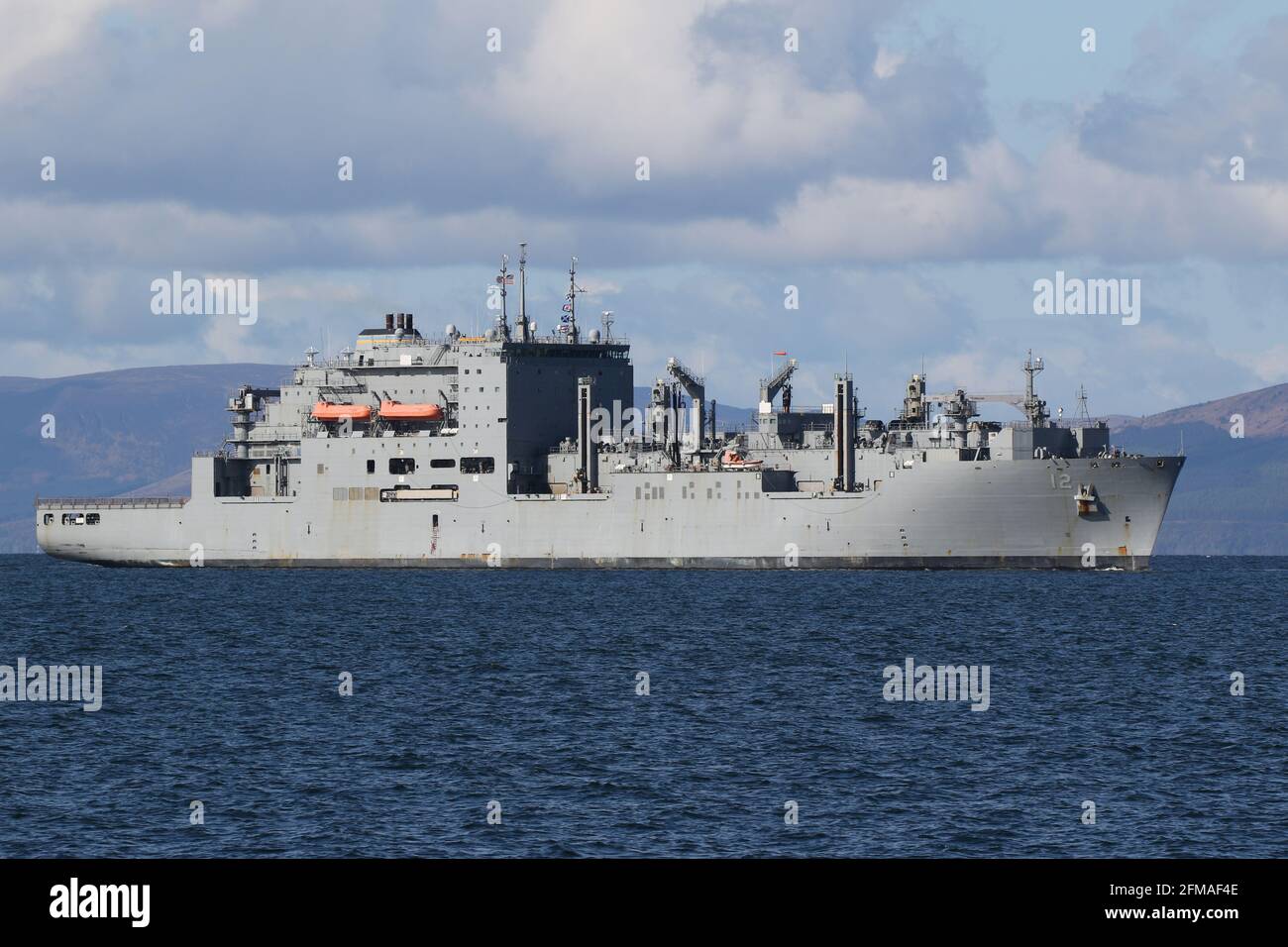 USNS William Mclean (T-AKE-12), a Lewis and Clark-class dry cargo ship ...