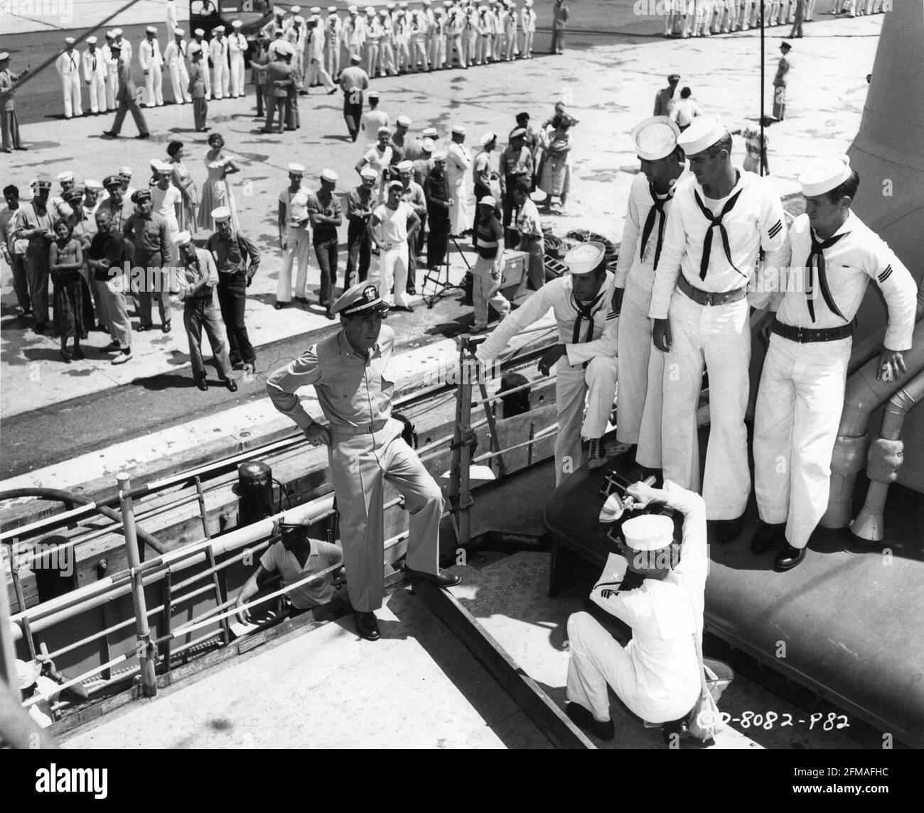 HUMPHREY BOGART in costume as Captain Queeg poses for photographs for ...