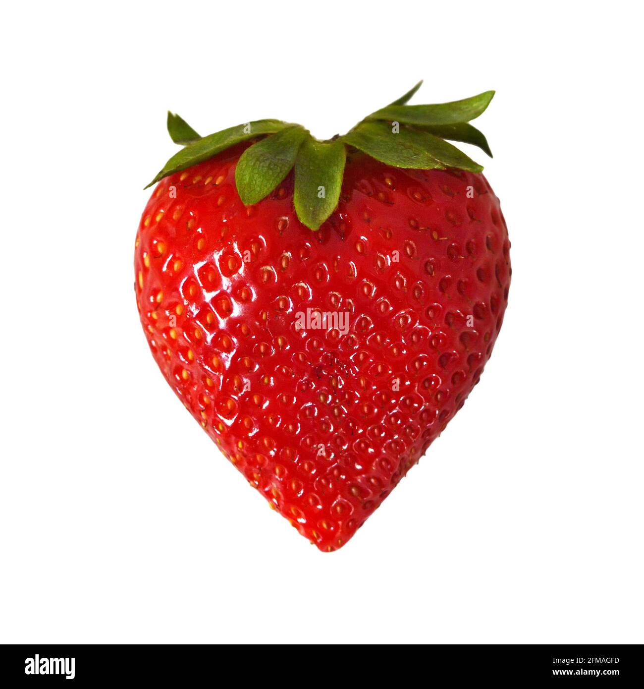 Strawberry heart isolated on white background Stock Photo - Alamy