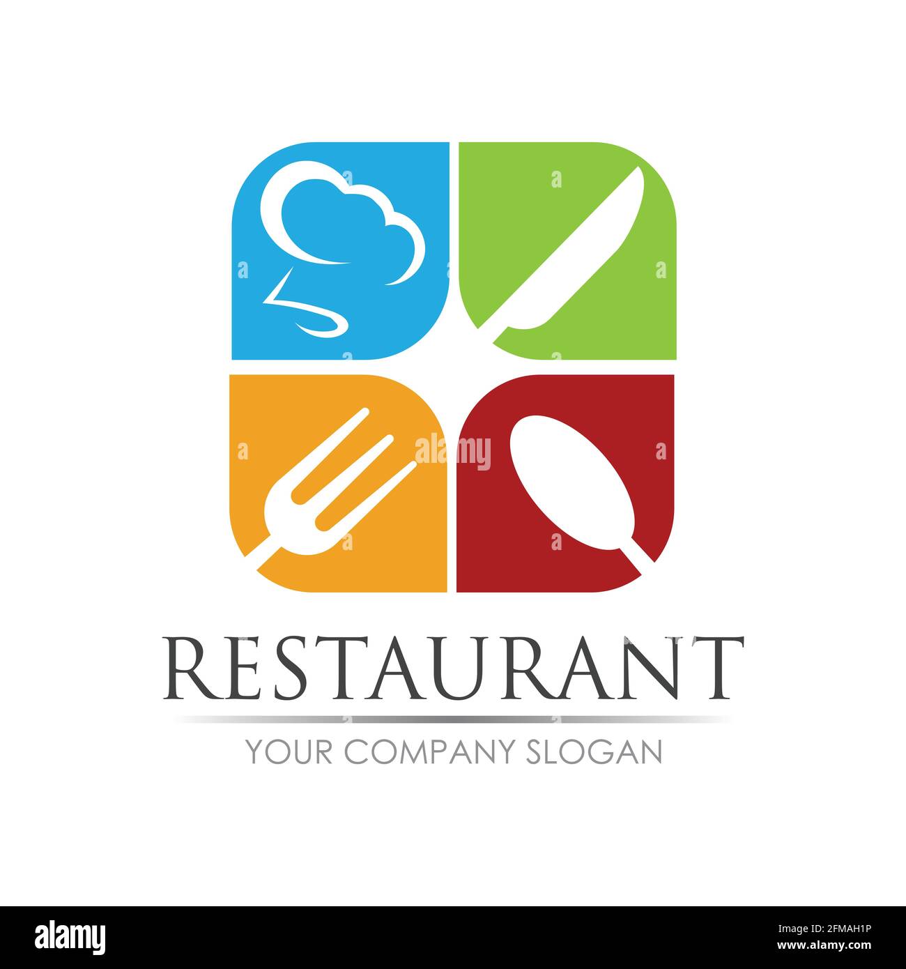 restaurant logo vector illustration design template Stock Vector Image ...