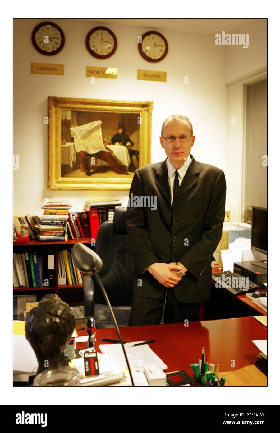 robert thomson ....editor of th times in his office in londonpic David ...