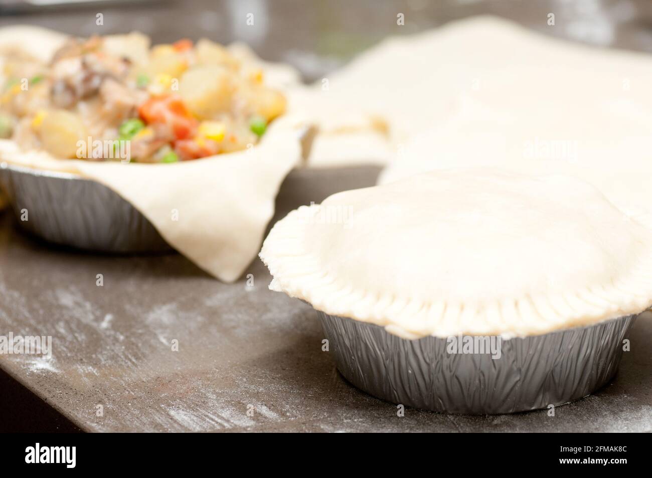 chicken pot pie for supper Stock Photo - Alamy