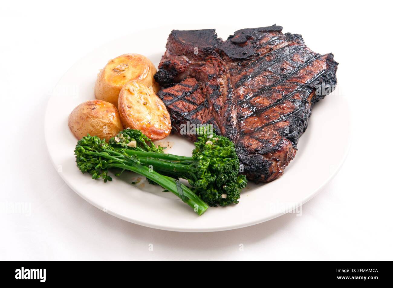 t-bone steak for supper Stock Photo - Alamy
