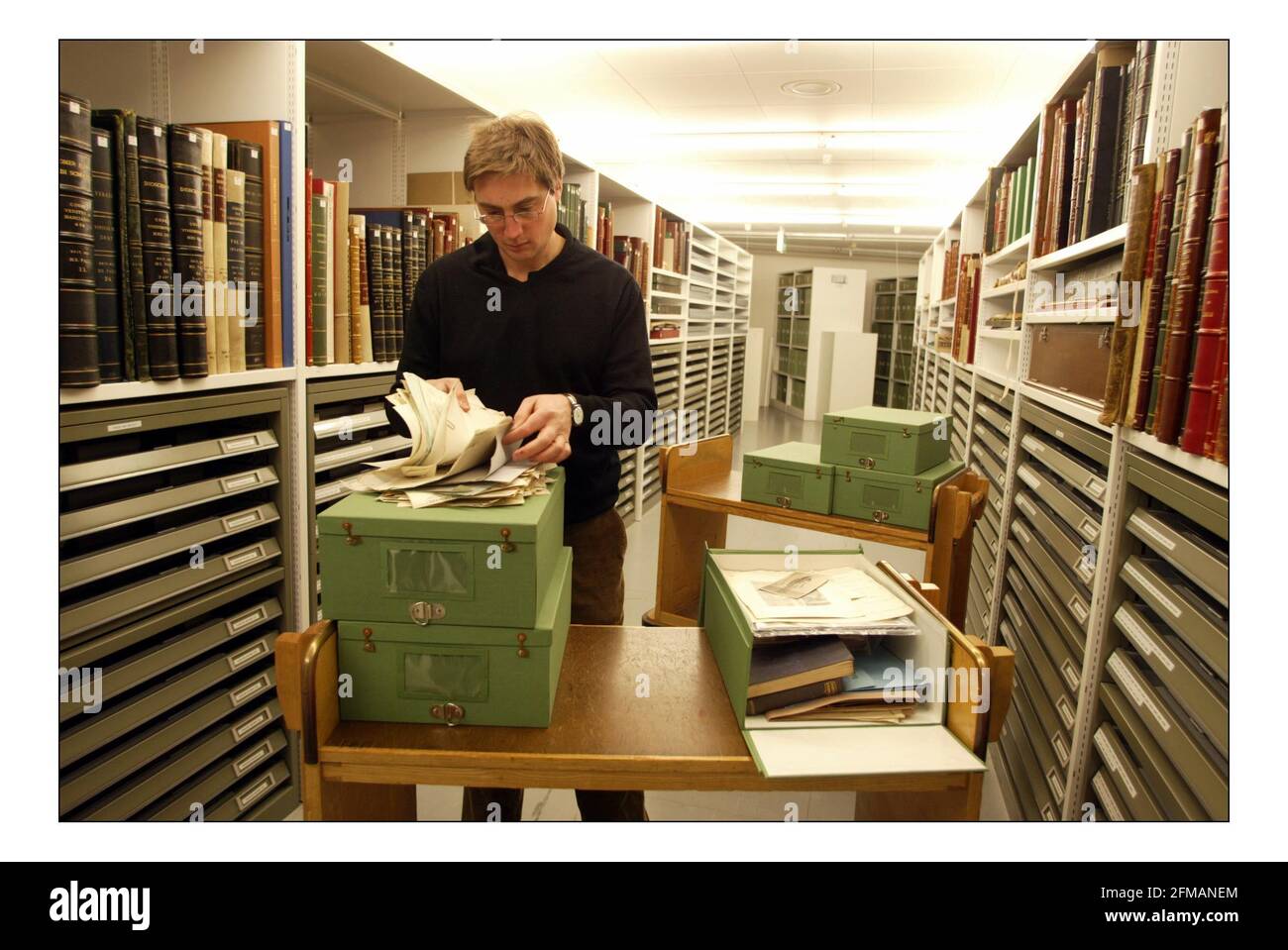 Photographed in the British Library Christopher Fletcher with the ...