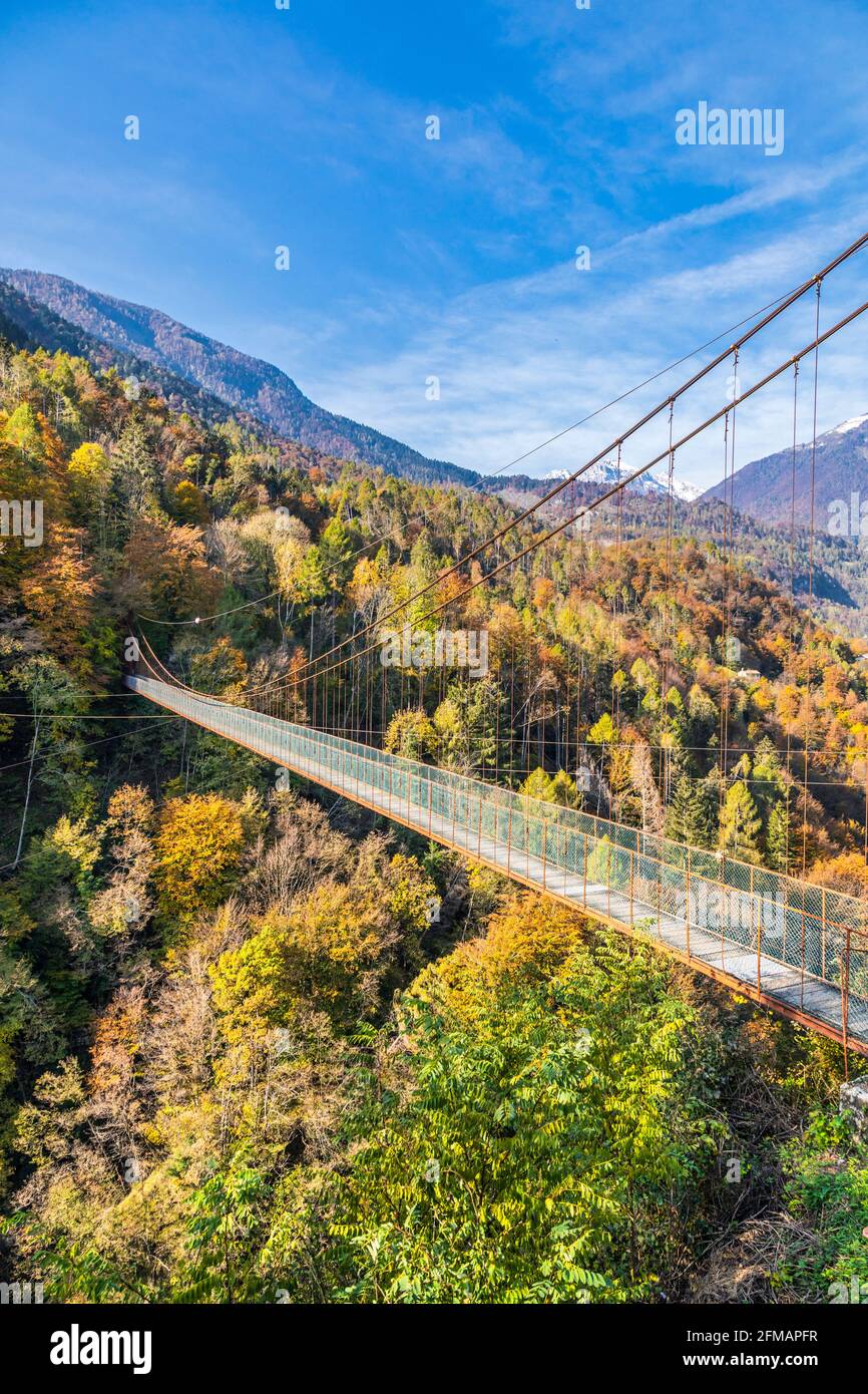 Suspended pedestrian bridges hi-res stock photography and images - Alamy
