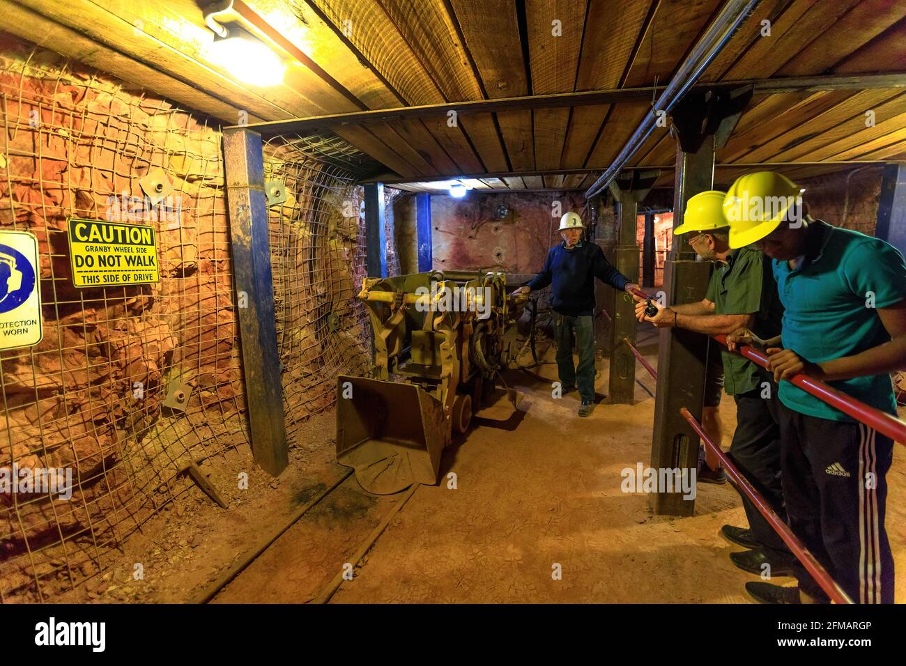 Tennant Creek, Australia - Aug 2019: Former Miner showing mining work ...