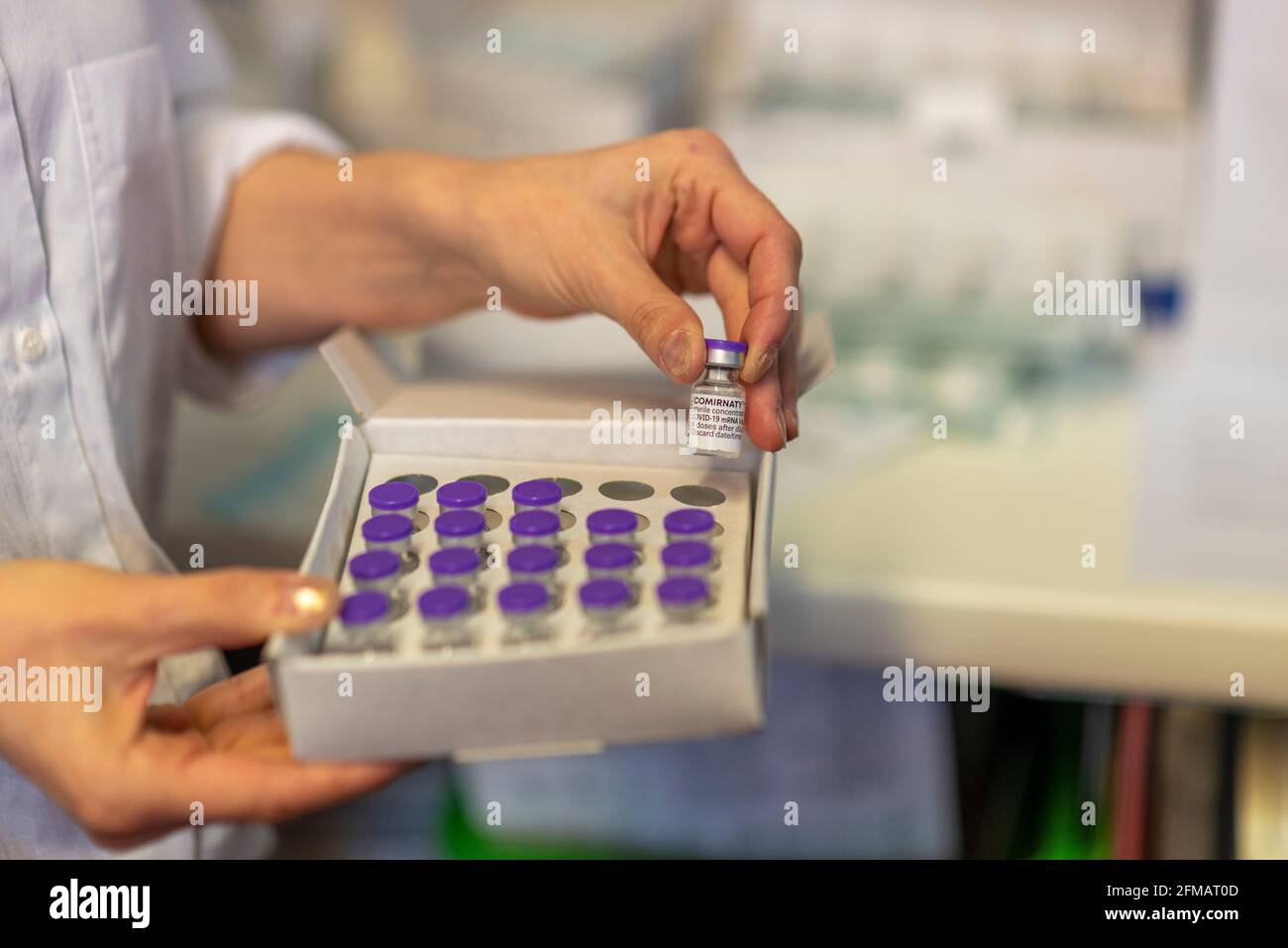 Pfizer BioNTech COVID 19 vaccine Stock Photo - Alamy