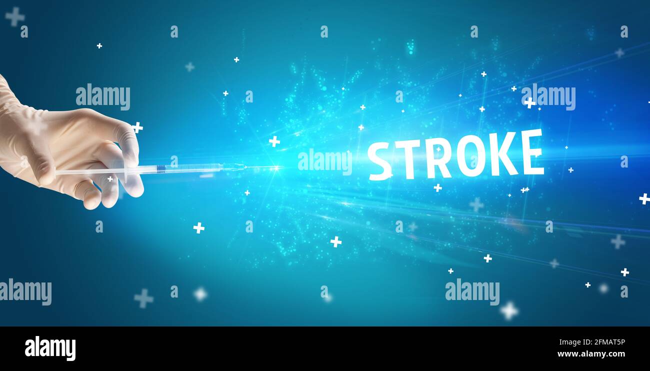 Syringe, medical injection in hand Stock Photo - Alamy