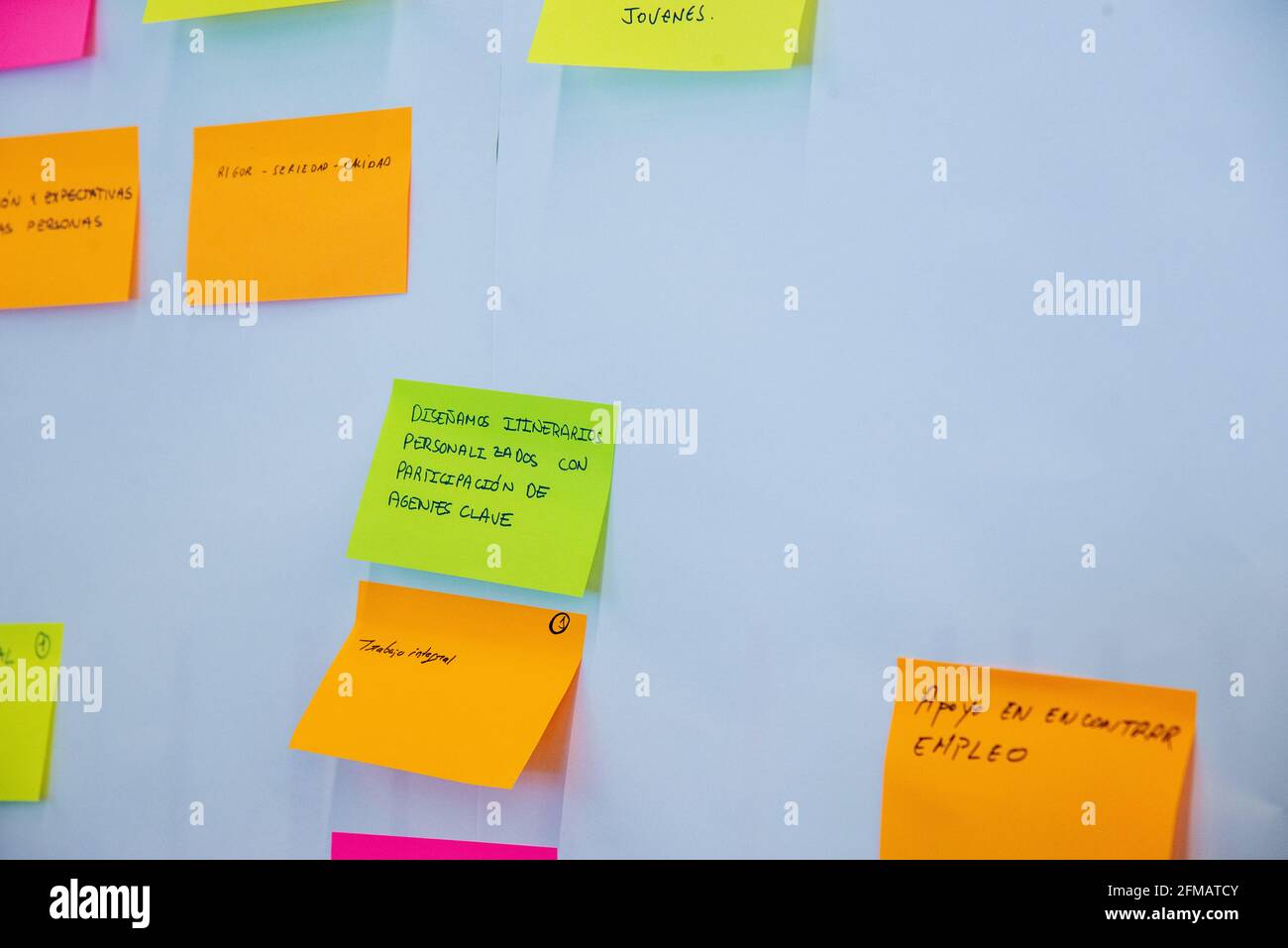 important notes to remember in a Working meeting Stock Photo - Alamy