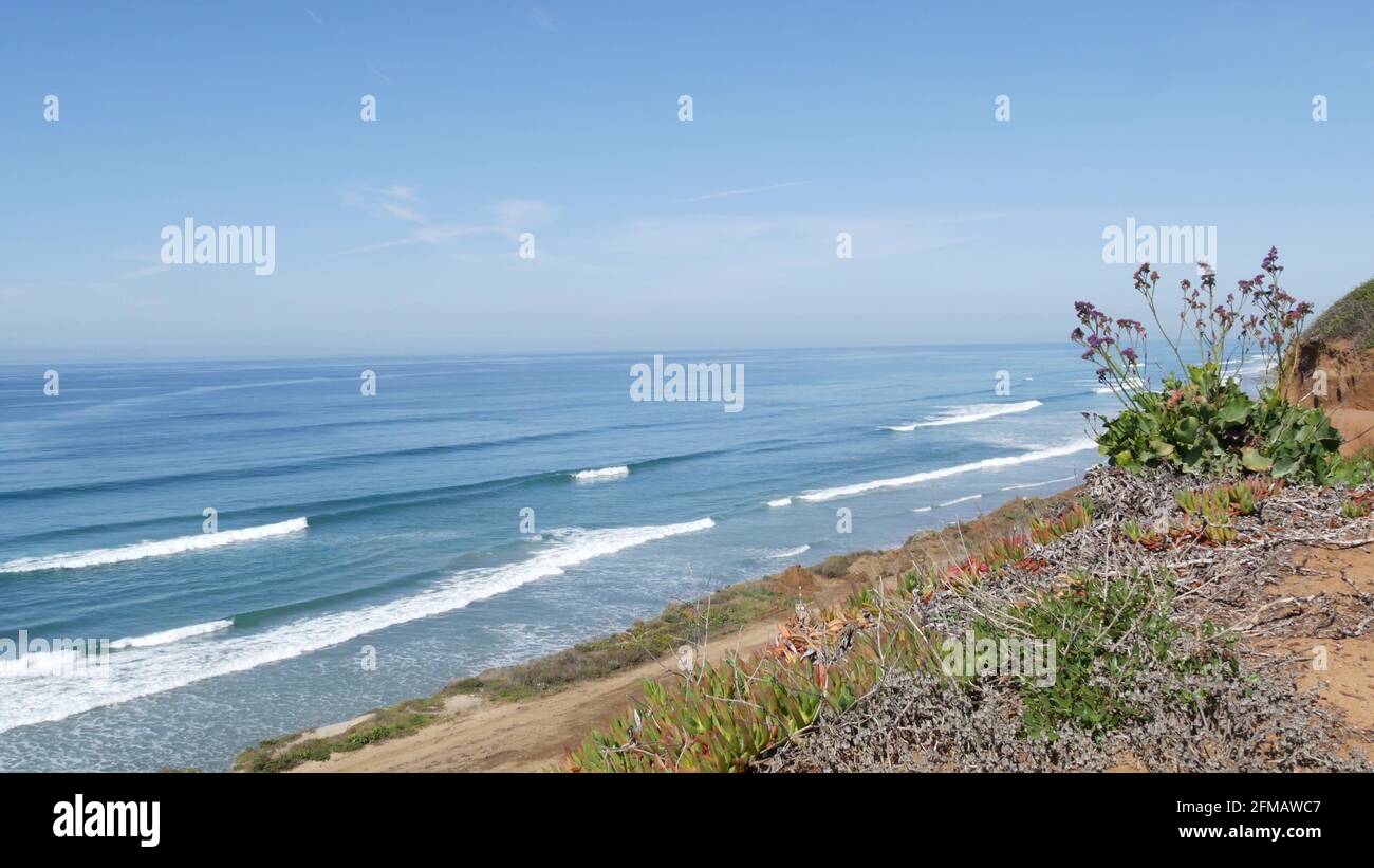 Seascape vista point, viewpoint in Del Mar near Torrey Pines ...