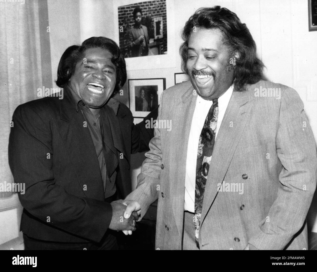 Al sharpton james brown Black and White Stock Photos & Images - Alamy
