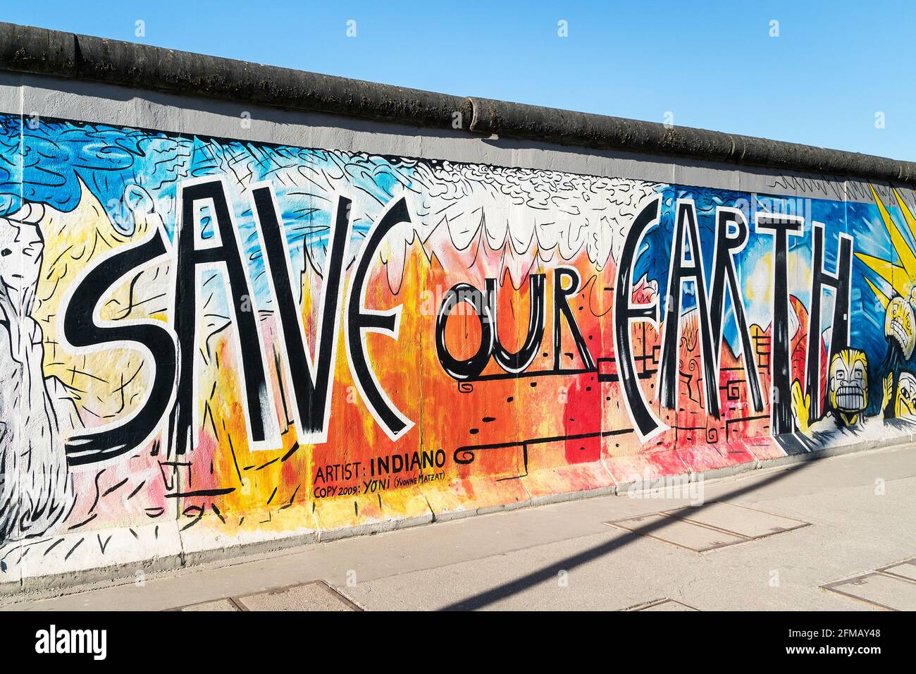 Berlin east side gallery former wall longest open air gallery world ...