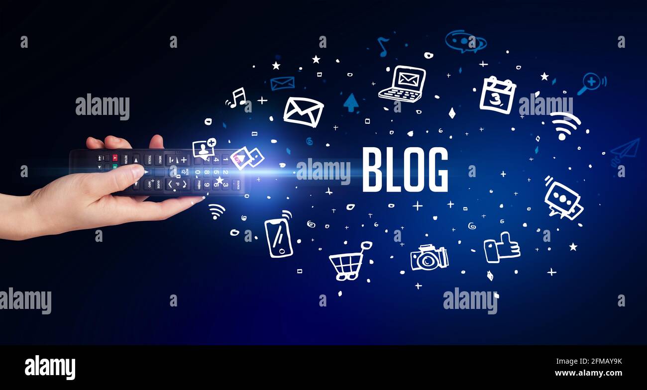 hand holding wireless peripheral concept Stock Photo - Alamy