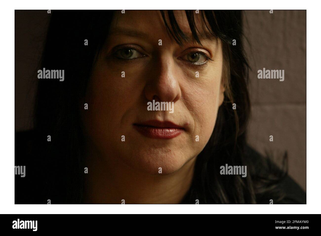 Julie Burchill in a hotel in Brightonpic David Sandison 27/1/2005 Stock ...