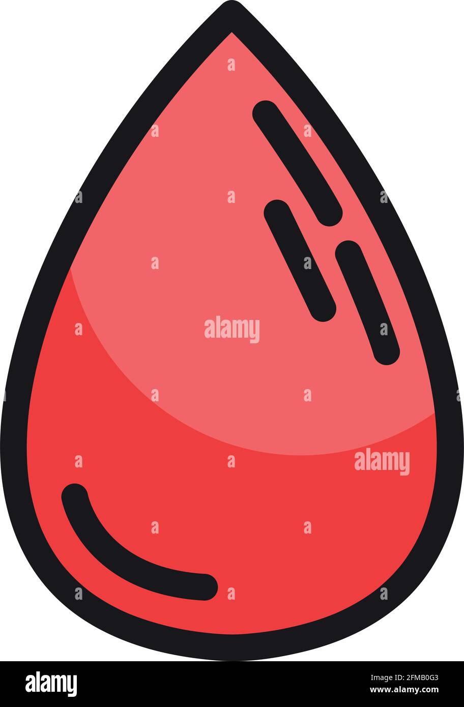 blood drop on white background Stock Vector Image & Art - Alamy