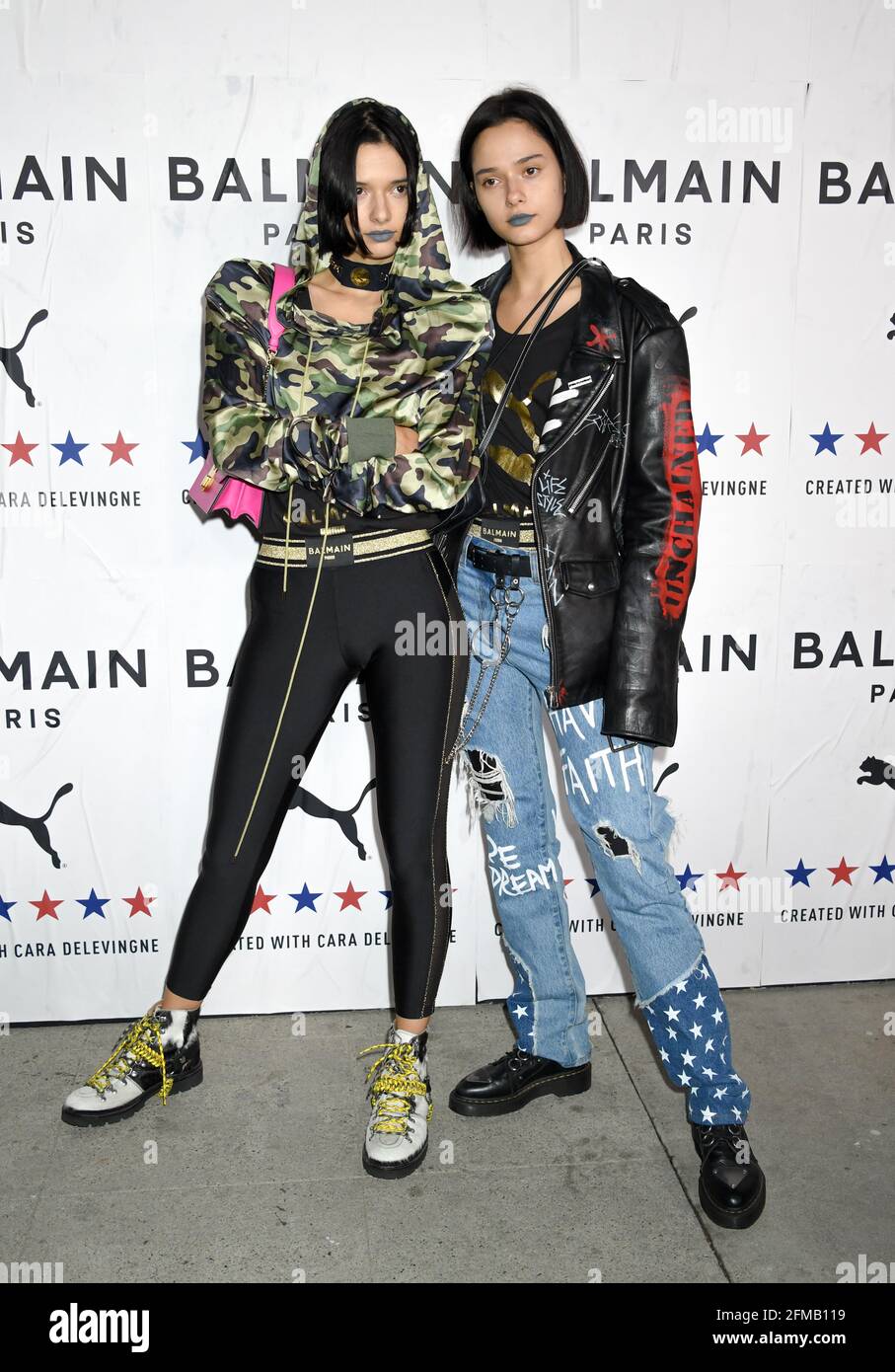 Launch of Puma X Balmain collaboration created by Cara Delevingne and ...