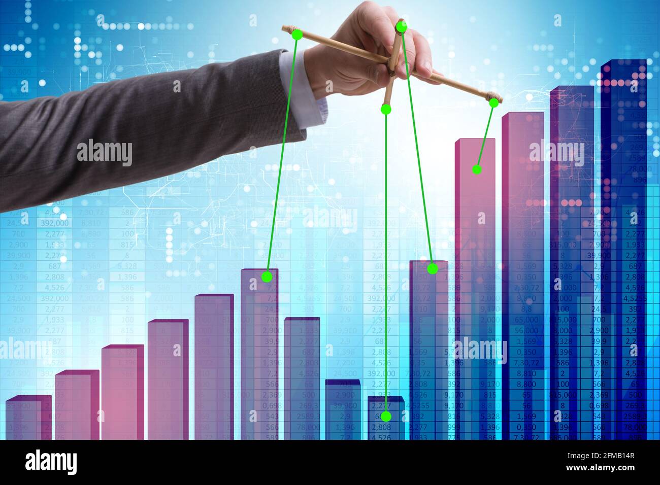 Concept of supporting economic growth in the economy Stock Photo - Alamy