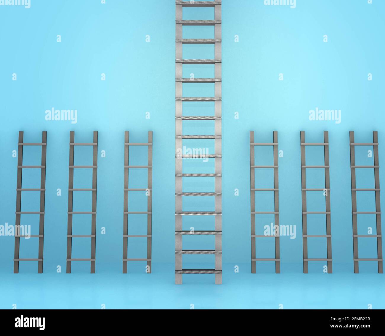 The different ladders in career progression concept Stock Photo - Alamy