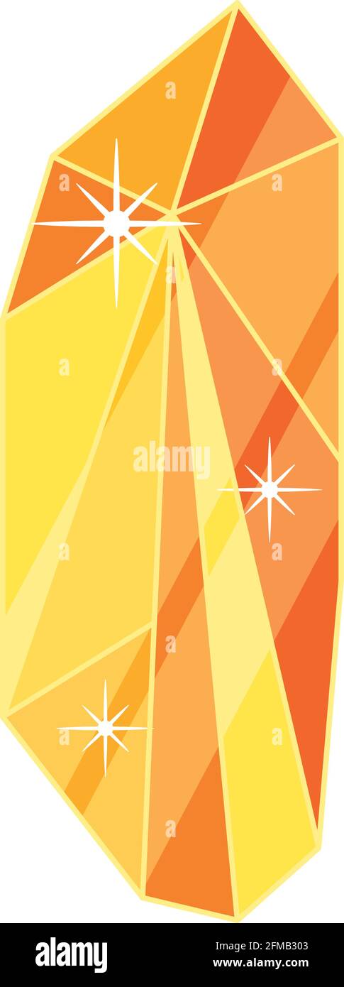 citrine gemstone on white background Stock Vector Image & Art - Alamy