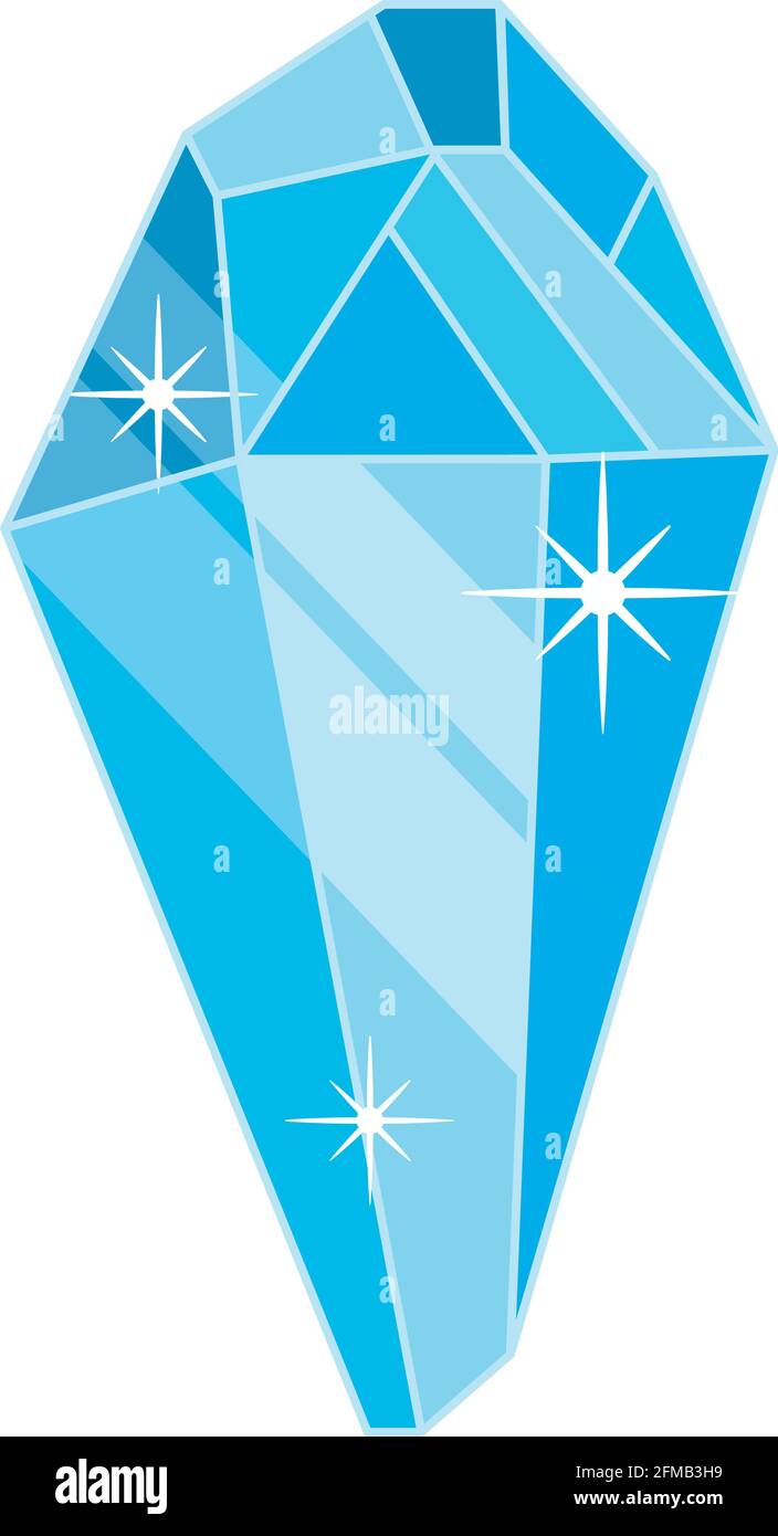 Design blue shining mineral Stock Vector Images - Alamy