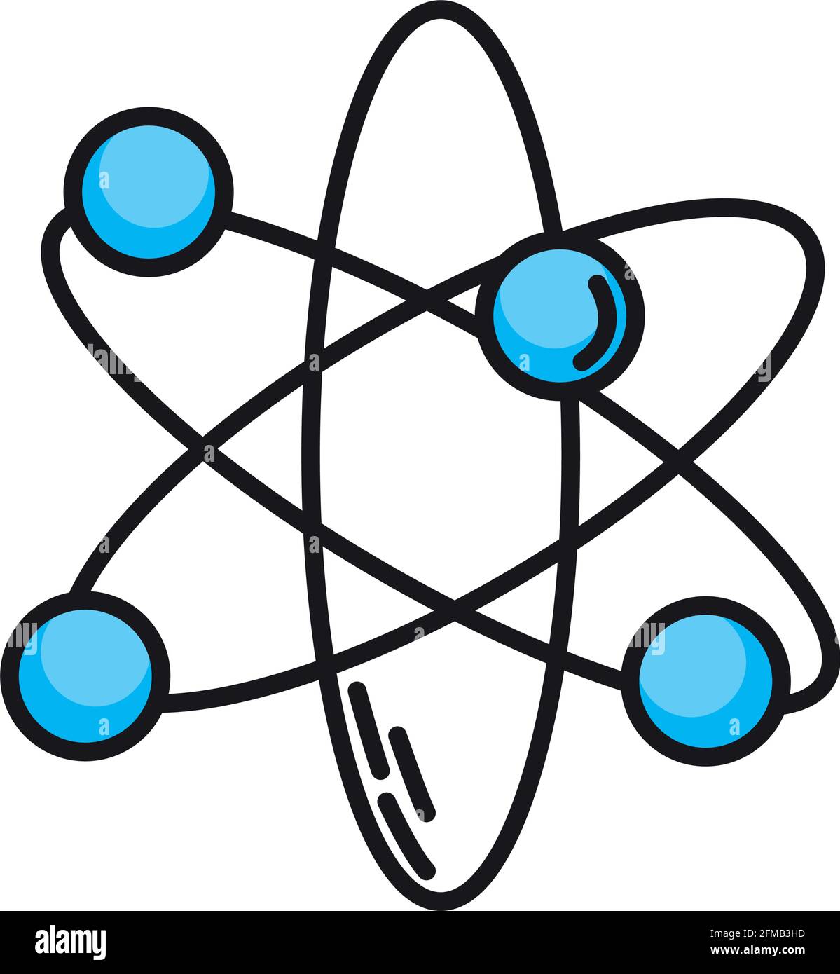 atom icon on white background Stock Vector Image & Art - Alamy