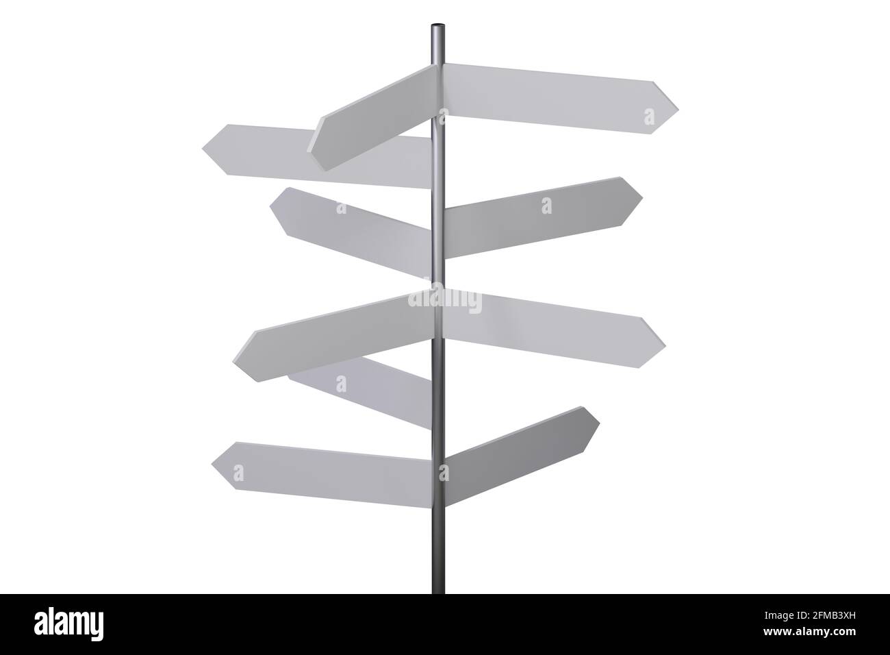 Road direction side in the navigation concept - 3d rendering Stock ...