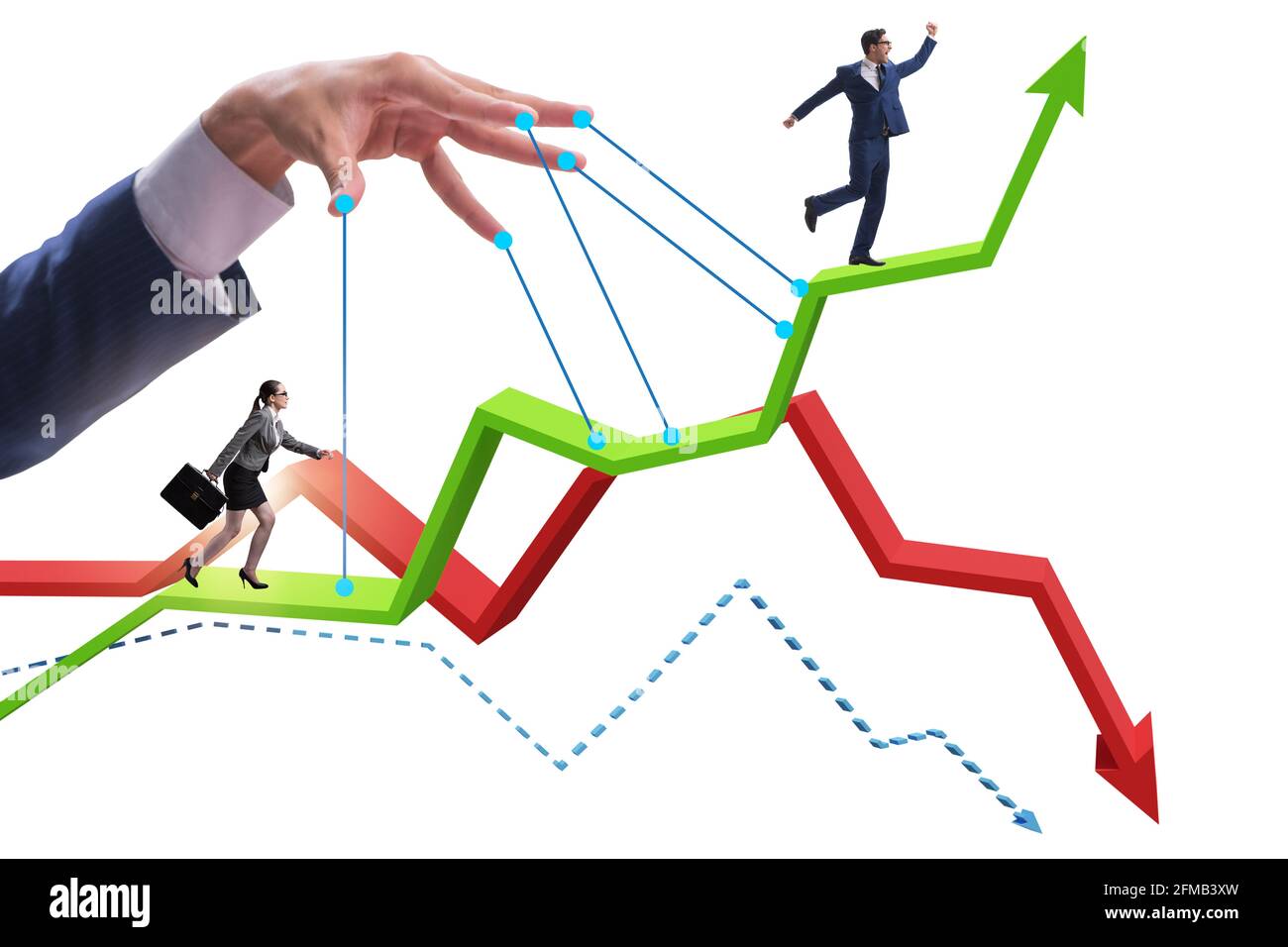 Concept of supporting economic growth in the economy Stock Photo - Alamy