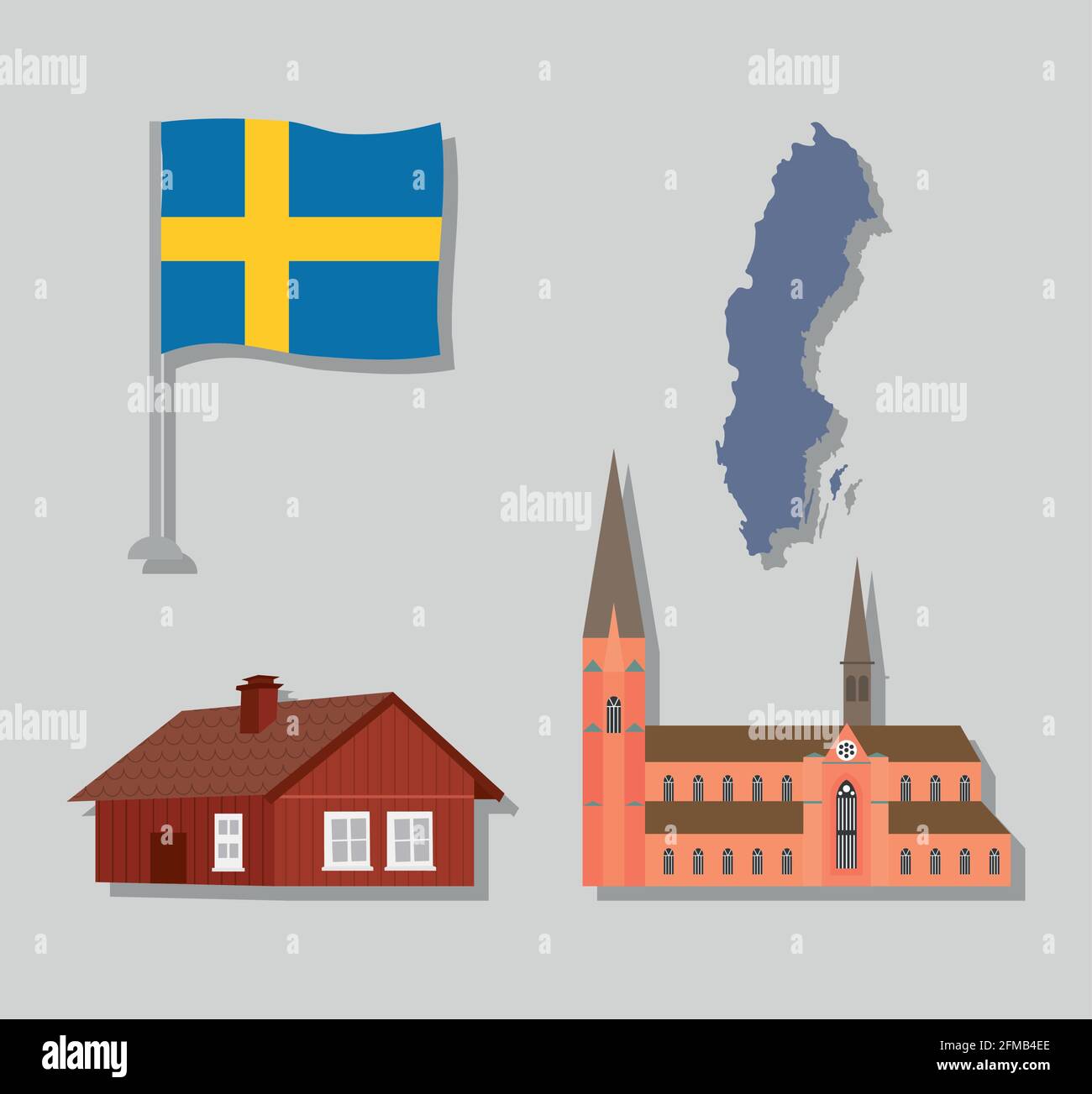 Stockholm scenic Stock Vector Images - Alamy