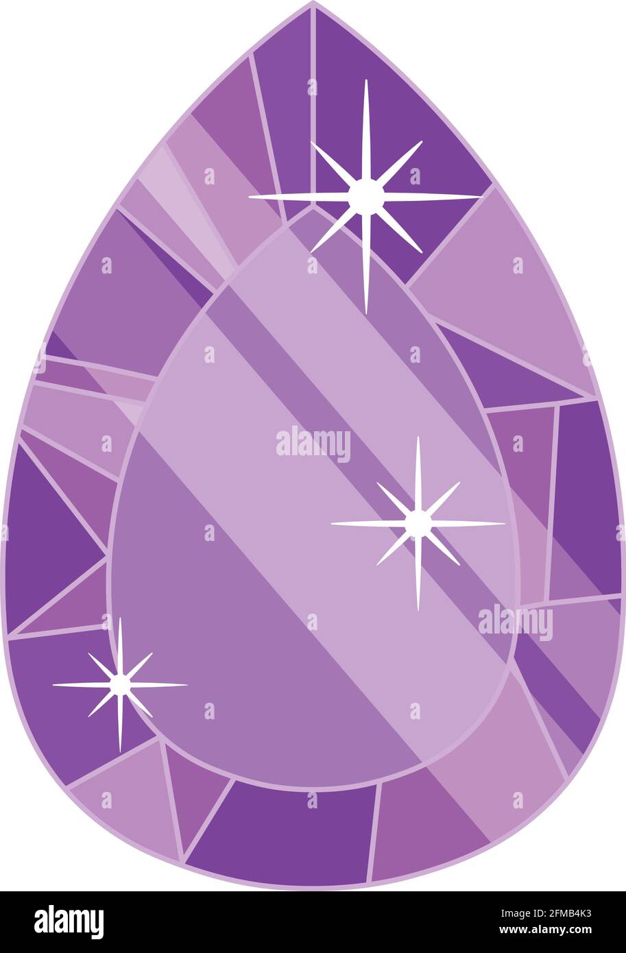 purple gem stone on background Stock Vector Image & Art - Alamy