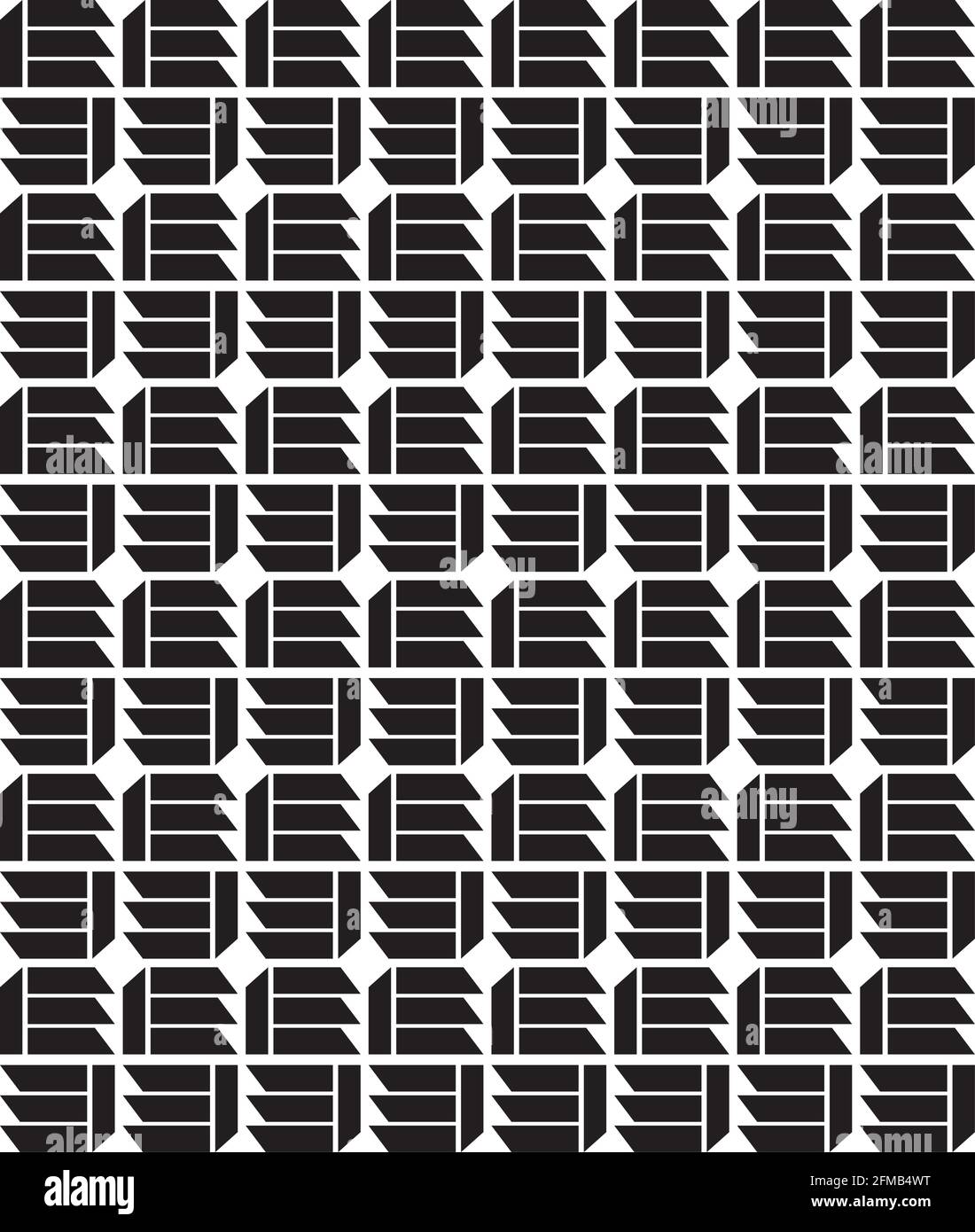 monochrome seamless isometric pattern design Stock Vector Image & Art ...