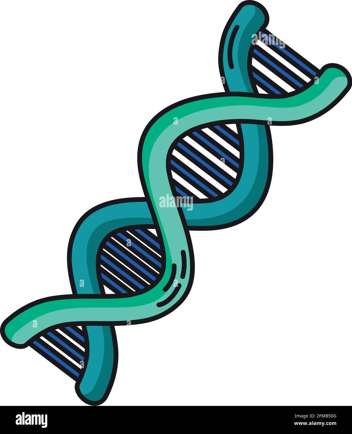 dna strand on white background Stock Vector Image & Art - Alamy