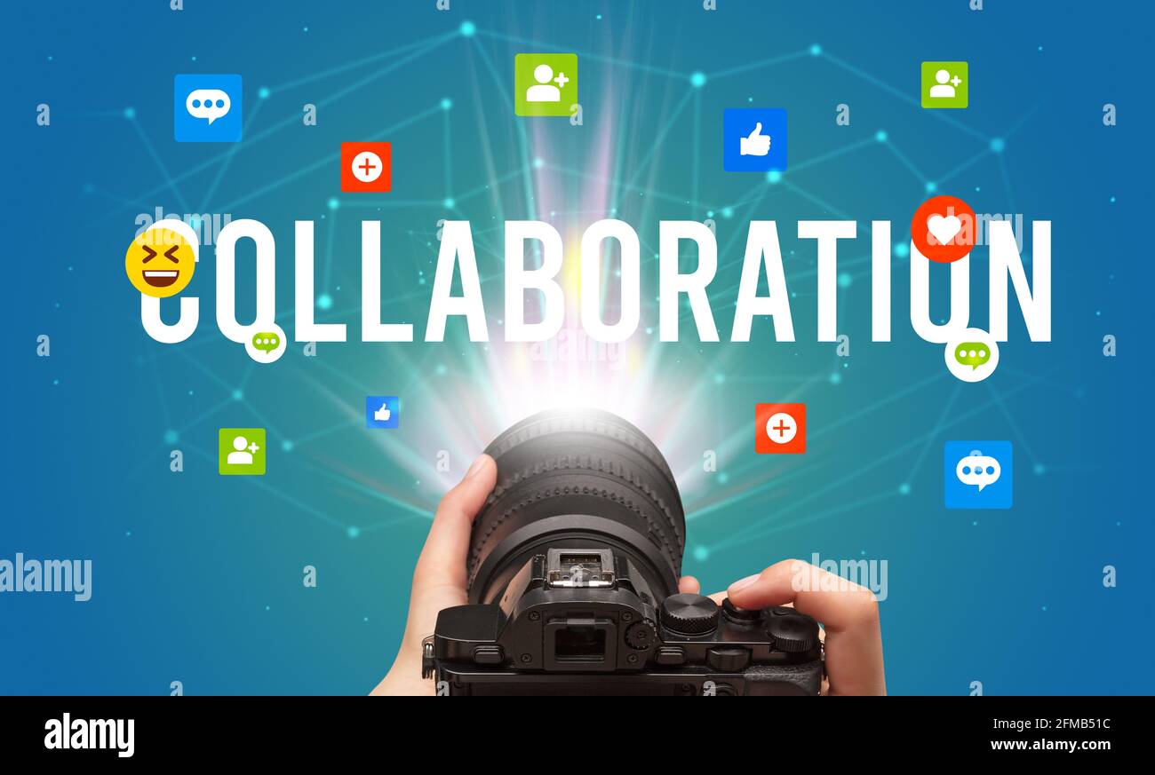 Using camera to capture social media content Stock Photo - Alamy