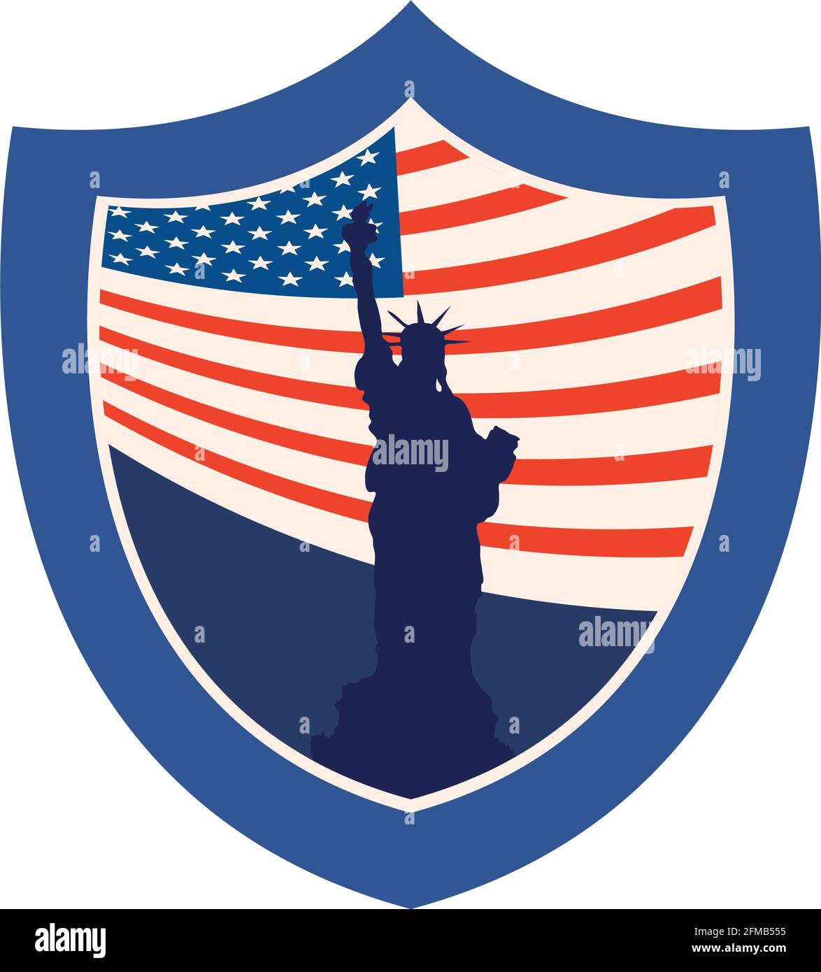 usa and statue of liberty label Stock Vector Image & Art - Alamy