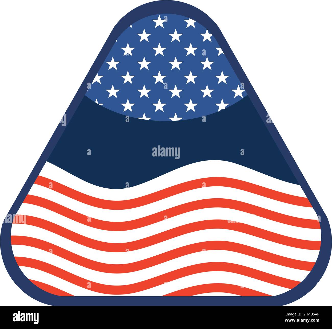 triangle badge with usa design Stock Vector Image & Art - Alamy