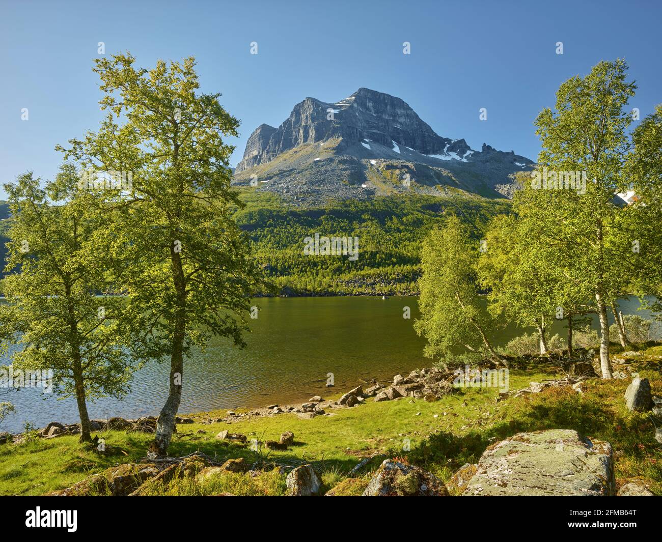 Skarfjellet, Innerdalsvatna, Innerdalen, More og Romsdal, Norway Stock ...