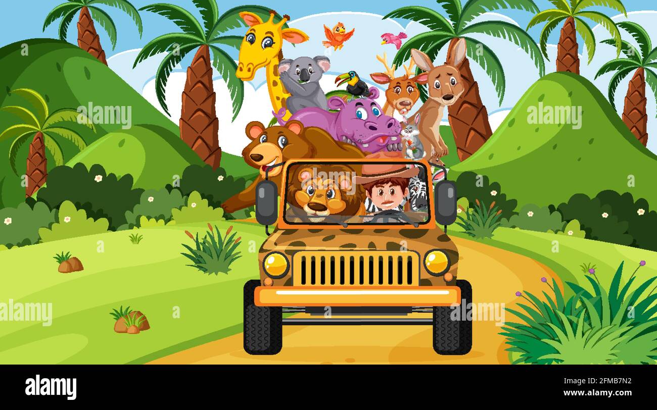 Clipart Jeep Jungle