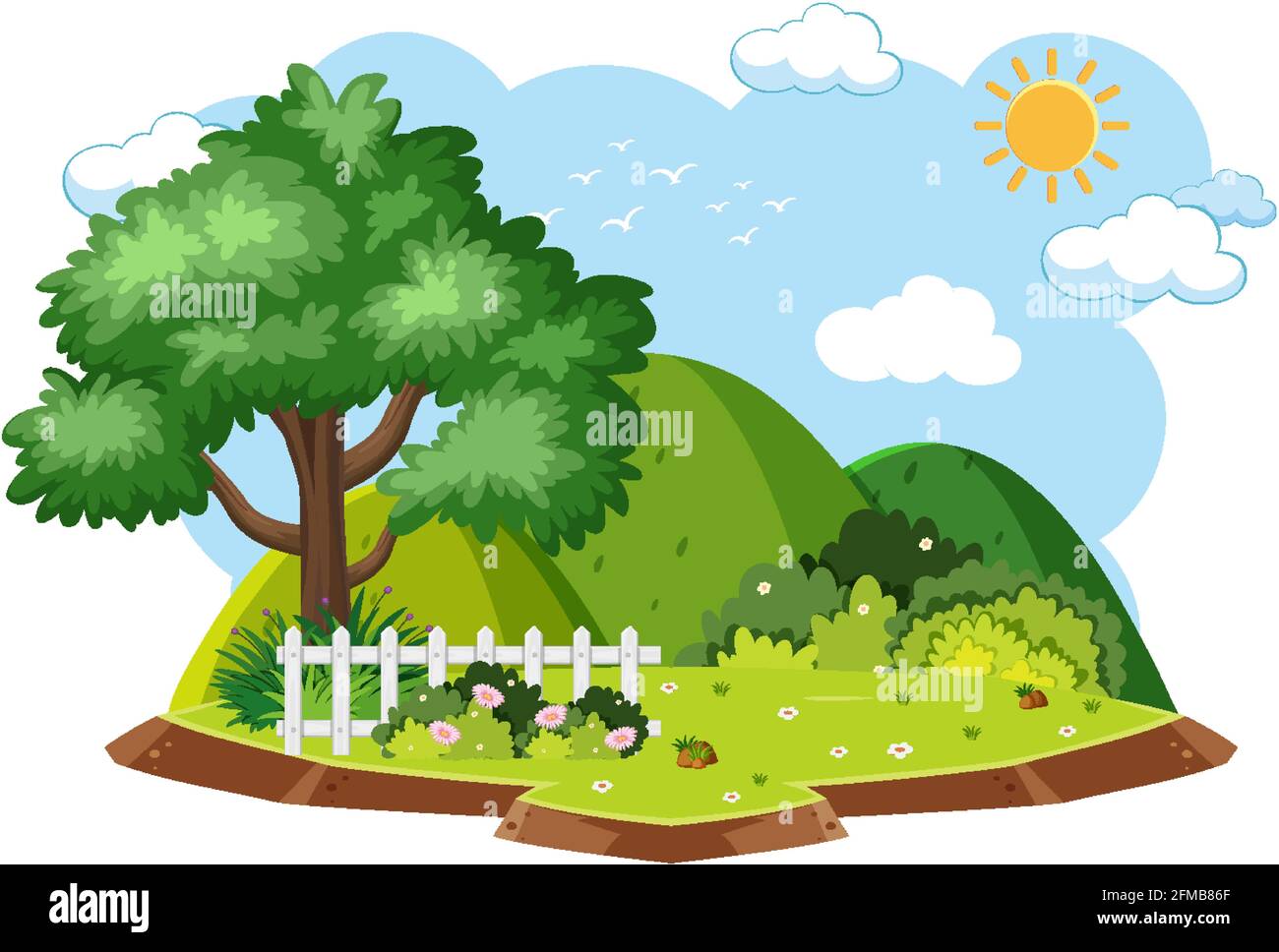 Isolated nature forest island illustration Stock Vector Image & Art - Alamy