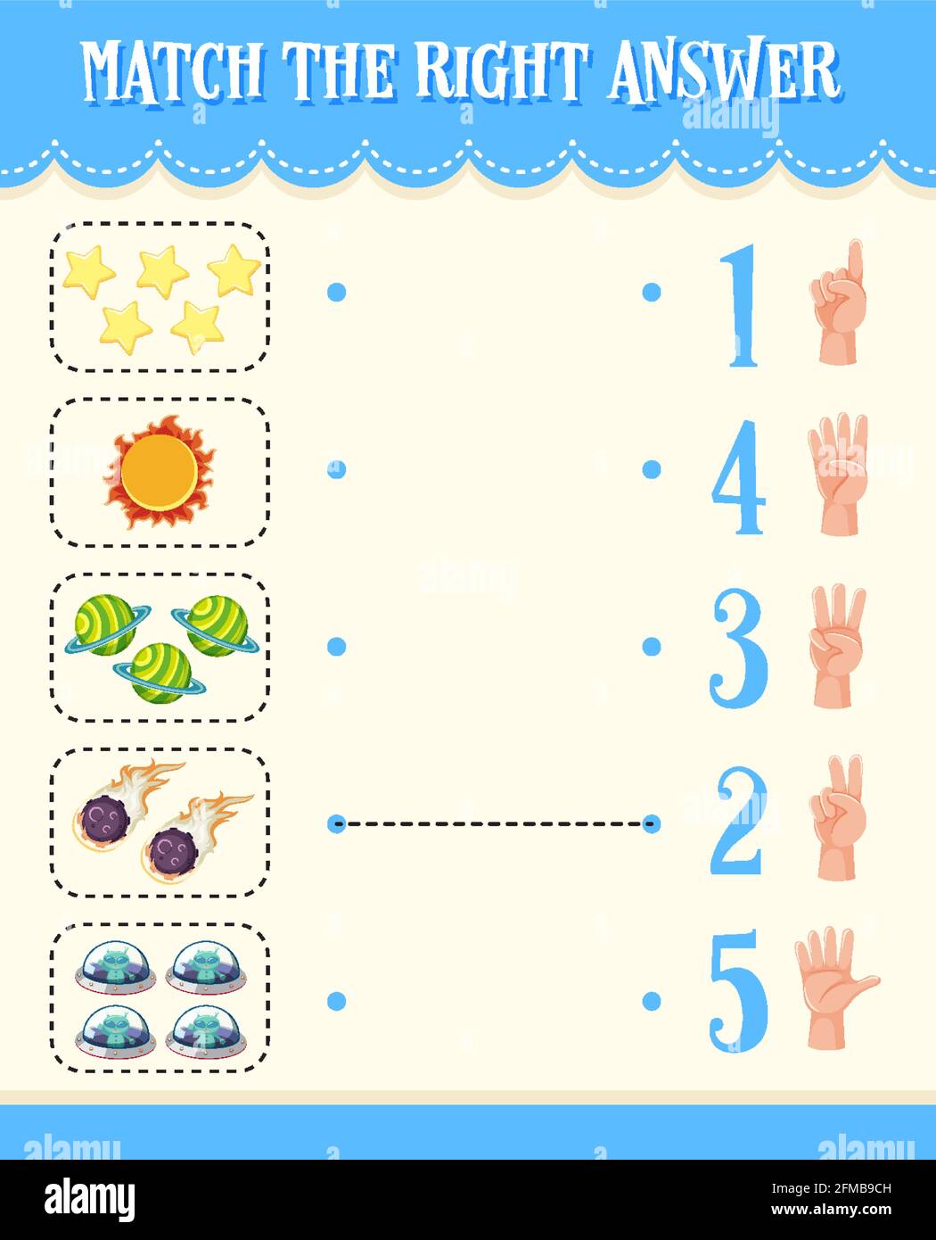 Math count number worksheet illustration Stock Vector Image & Art - Alamy