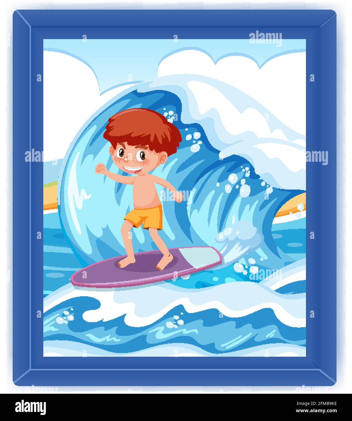 Female youth surfing Stock Vector Images - Alamy