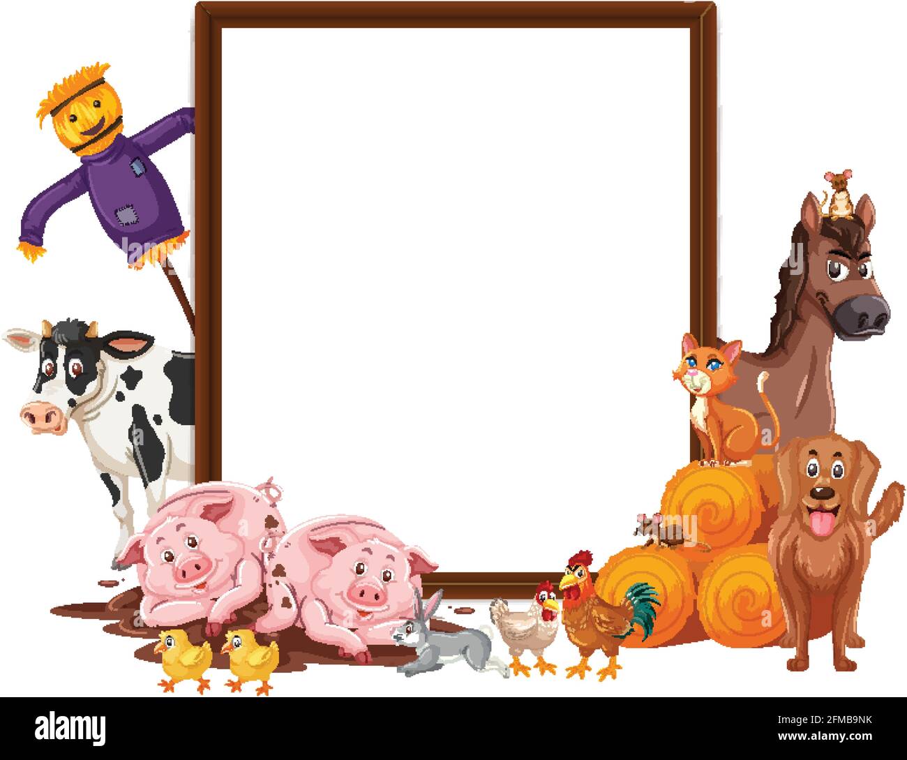 Farm Animal Clipart Borders