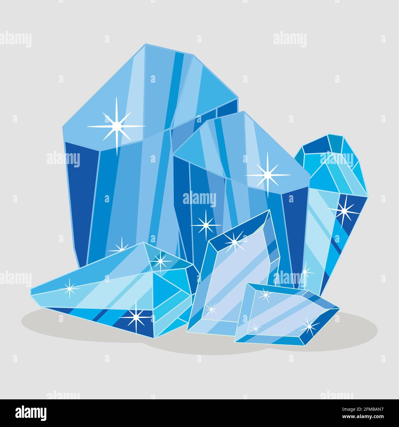 blue gemstones design on background Stock Vector Image & Art - Alamy