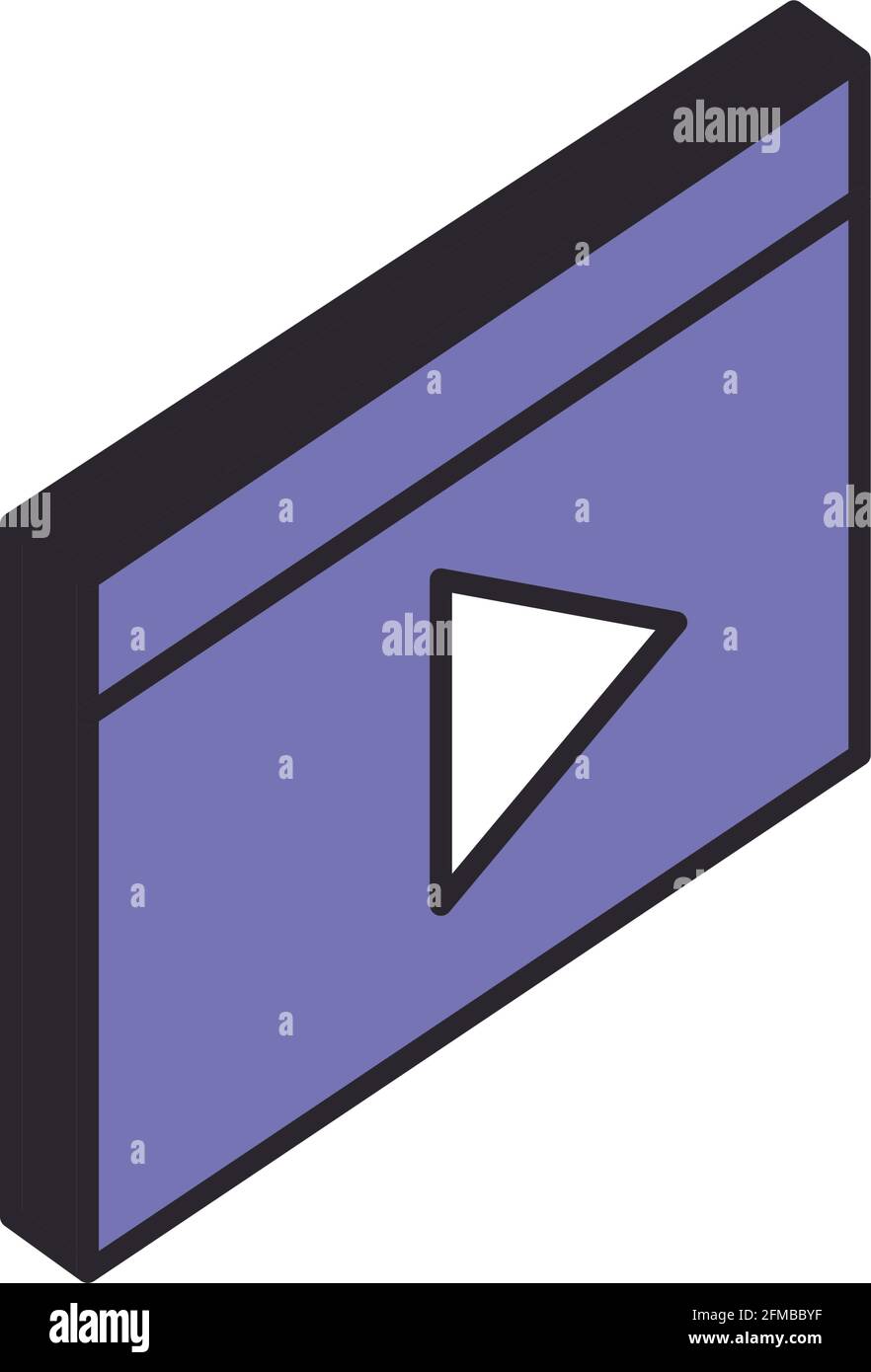 Isometric music and movie play screen Stock Vector Image & Art - Alamy