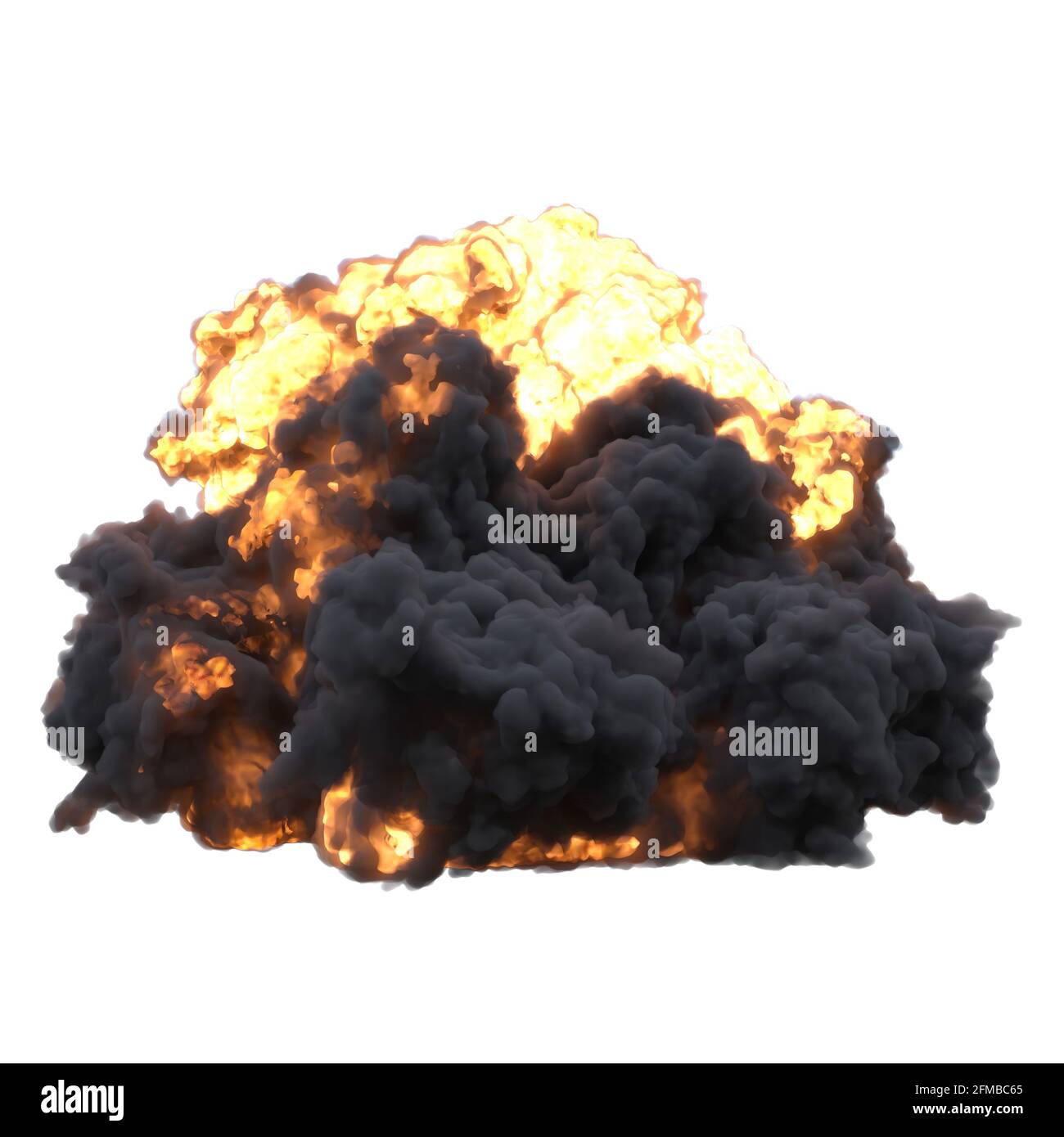 3D illustration explosion isolated on white background Stock Photo - Alamy